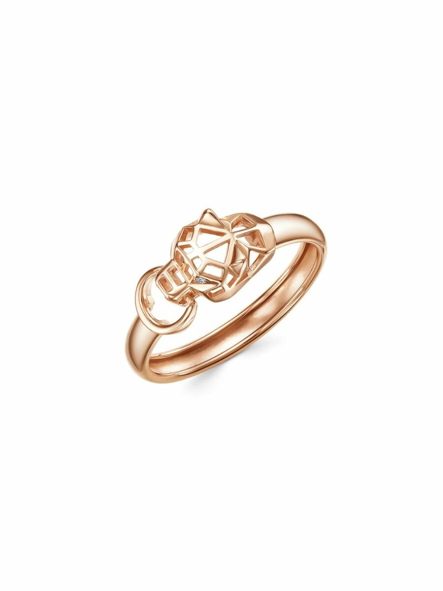 Перстень, красное золото, 585 проба