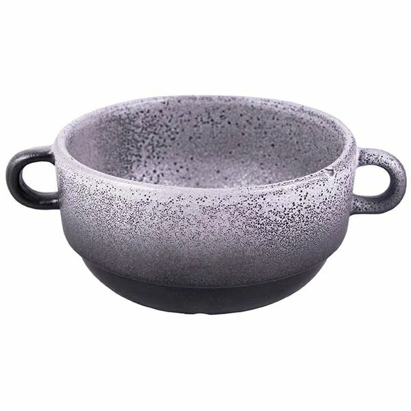 Бульонная чашка фарфоровая "Млечный путь" 300мл черная