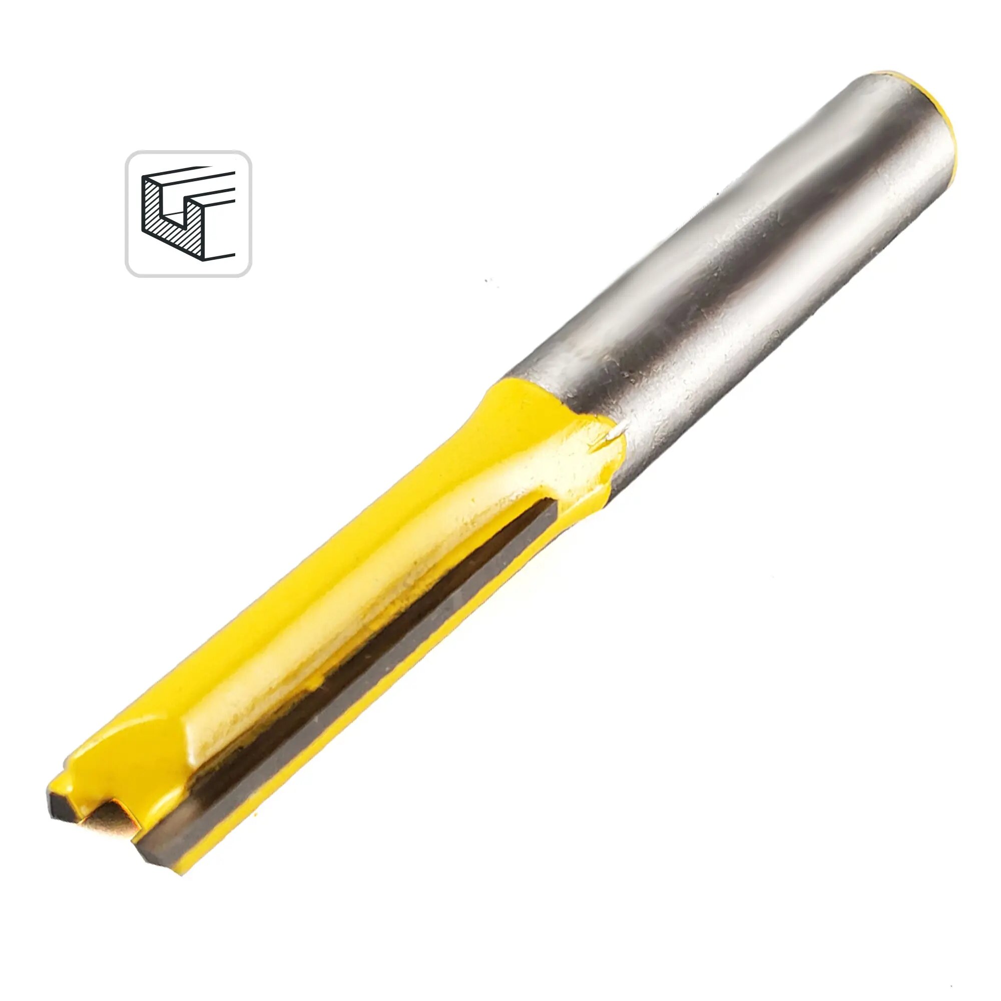 Фреза пазовая прямая по дереву 553303 8x25.4 мм хвостовик 8 мм для столярного дела