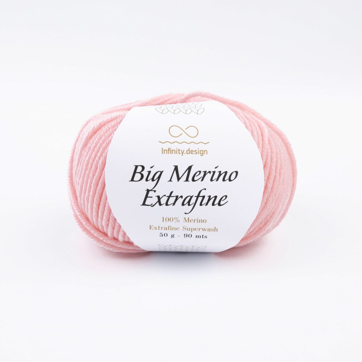 Пряжа для вязания Infinity Design Big Merino Extrafine (3511 Powder Pink) 1 моток