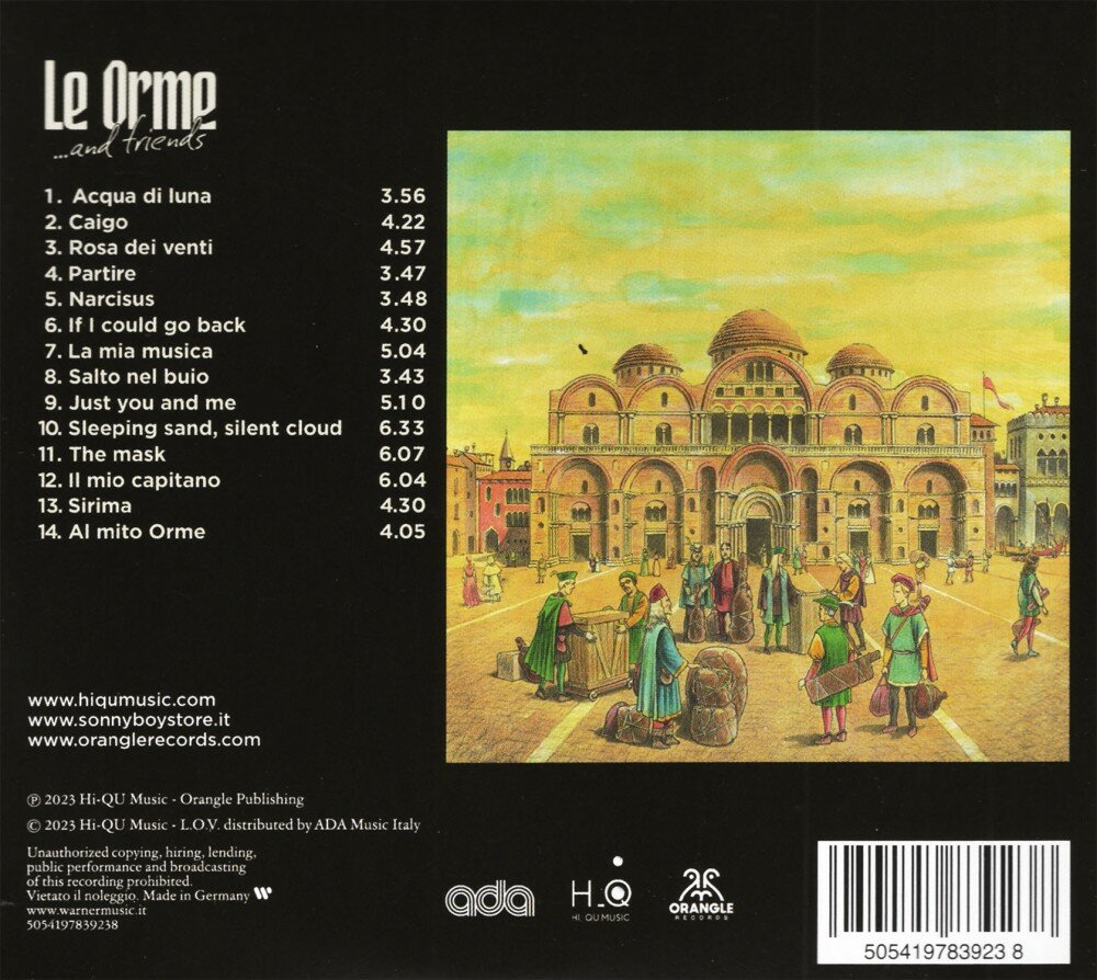 Le Orme. Le Orme & Friends Collection (CD) (СД диск, Картонный конверт) — фото 1