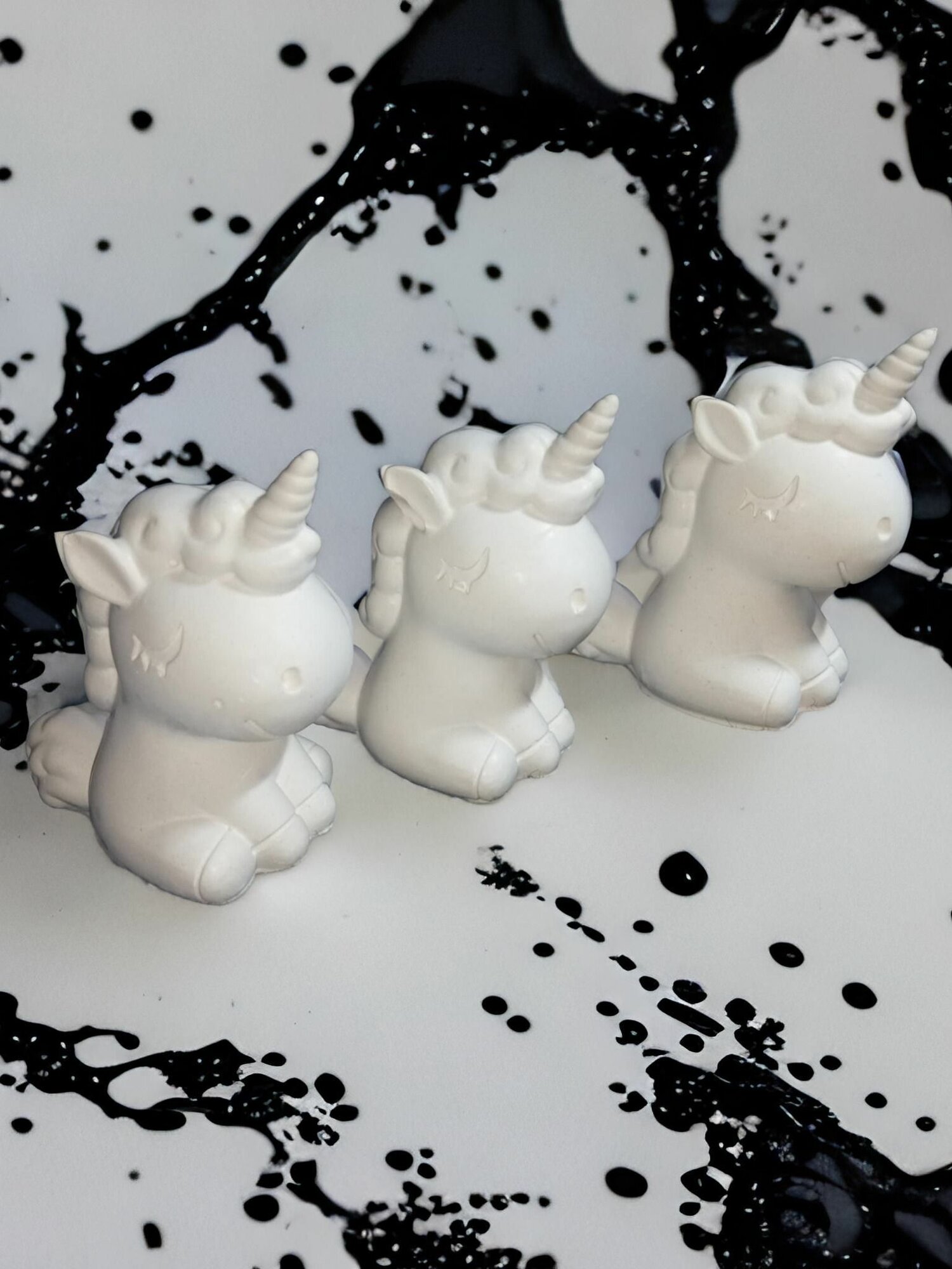 "Раскрась своего Единорога" гипсовая фигурка единорога (3 шт)