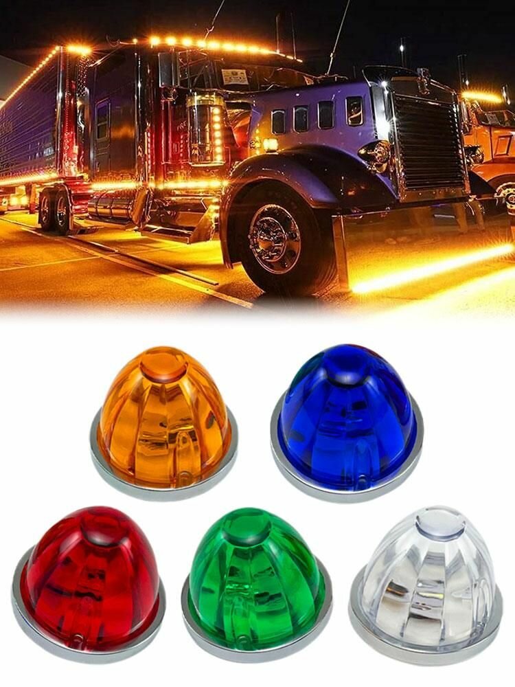 Светодиодный габаритный фонарь 5 шт. передние и задние боковые габаритные фонари для грузовика, автомобиля, автобуса, прицепа, 12-24 В, усовершенствованная сигнальная лампа