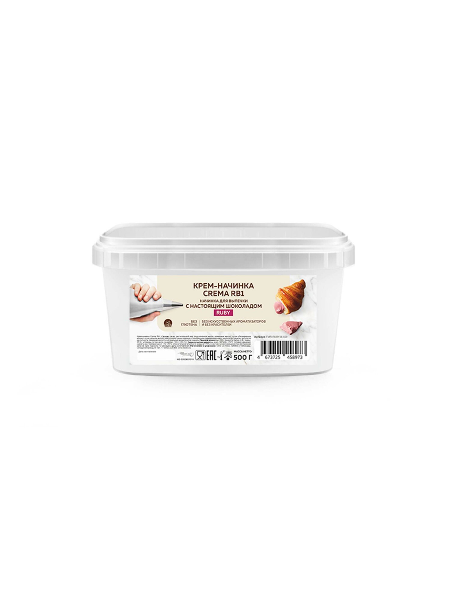 Крем-начинка для выпечки Callebaut Crema RB1 0,5 кг. Насыщенный фруктовый вкус с кисловатыми нотками.