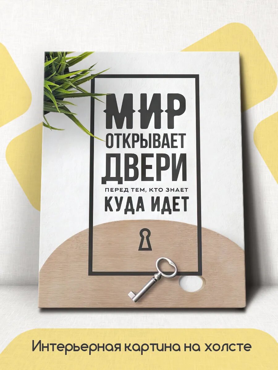 Картина на стену интерьерная Мотивационные цитаты 30x40 см