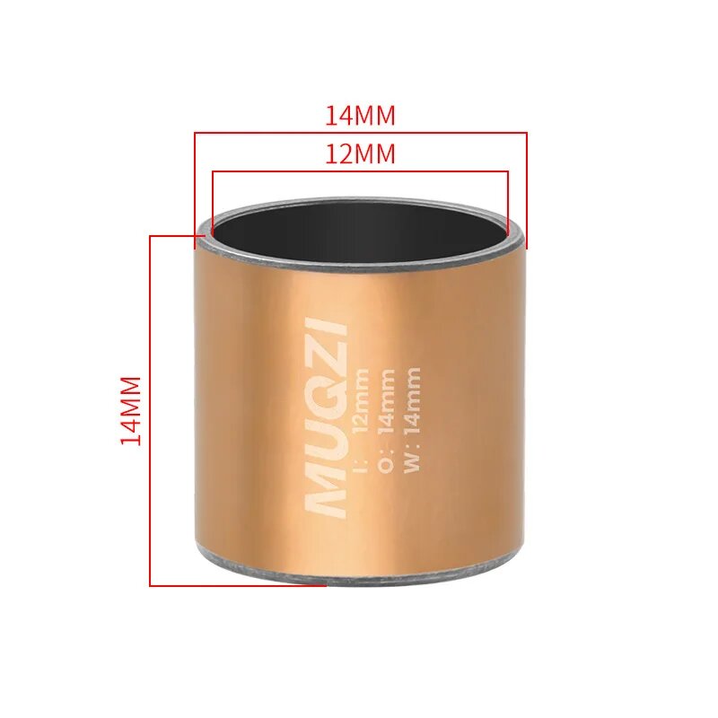 MUQZI амортизатор втулка DU для горных велосипедов медный Коричневый, Copper