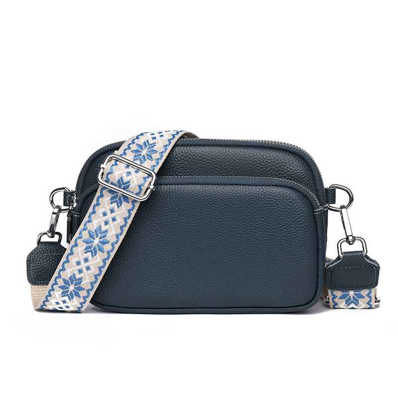 Модные женские сумки, из воловьей кожи, простые, однотонные, маленькие квадратные сумки, высококачественные, универсальные сумки для фотоаппаратов подмышками, женские сумки из натуральной кожи.