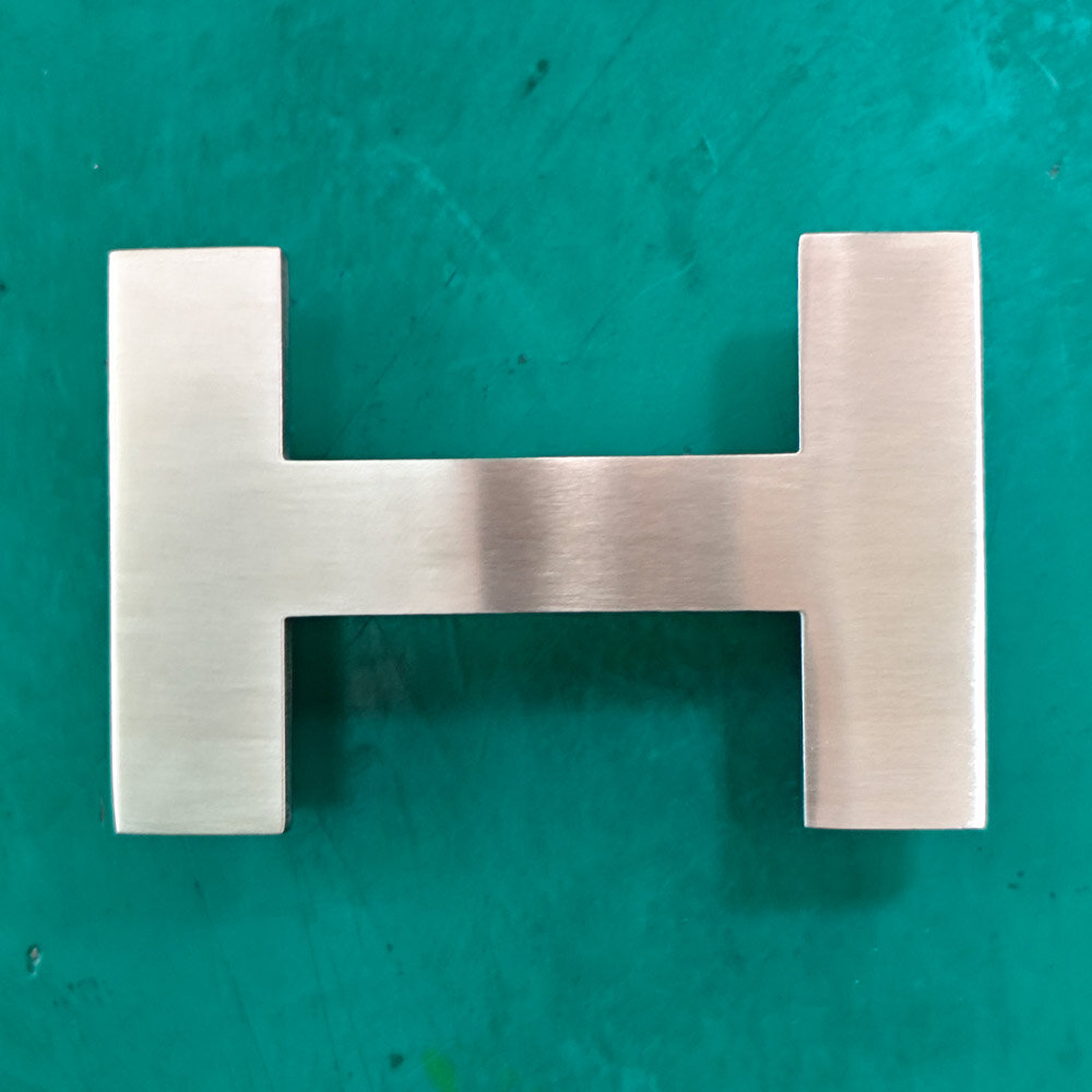 Пряжка для ремня 40 мм нержавейка с буква "Н" бляха армейская на ремень мужской