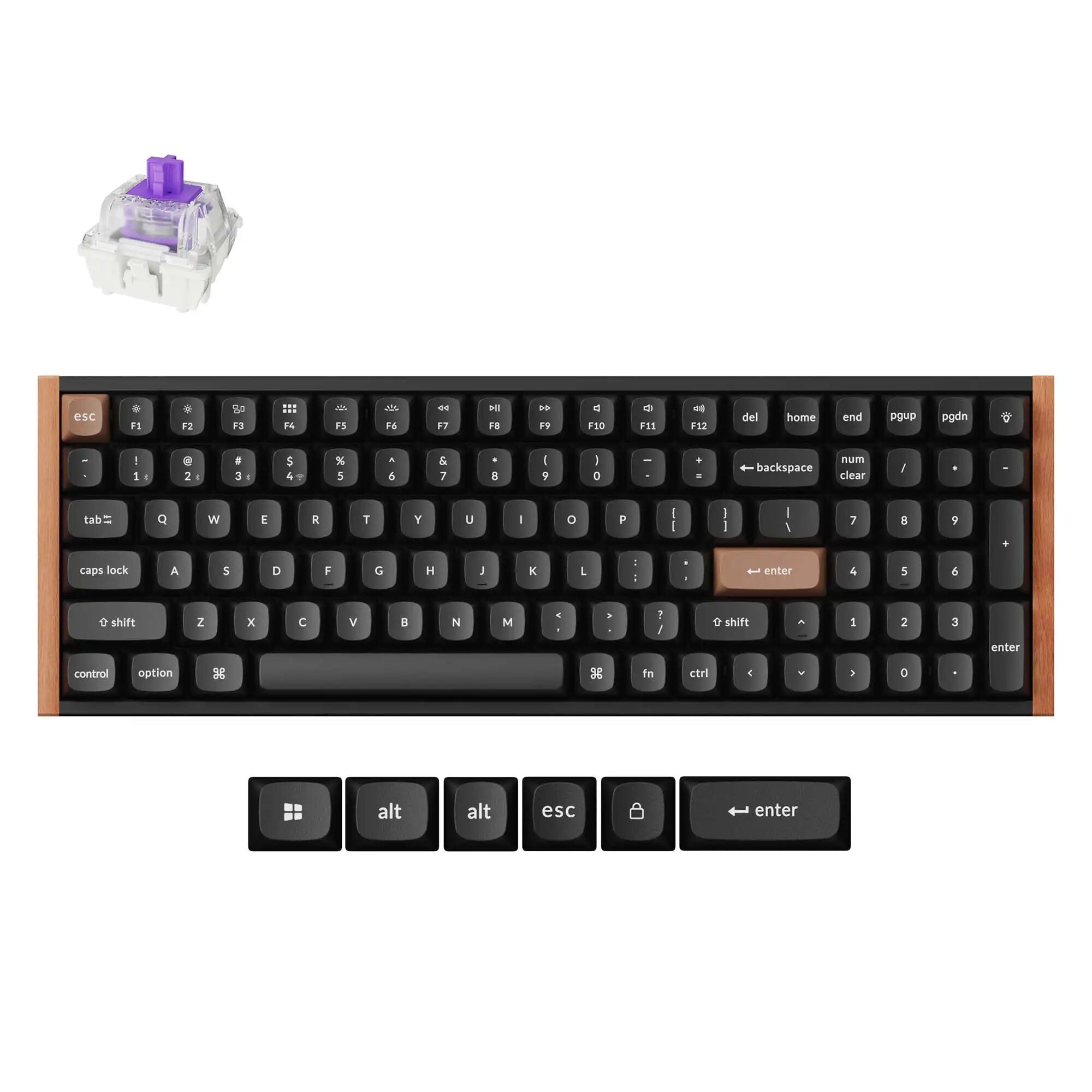 Keychron K4 HE беспроводная механическая клавиатура 96% SpecialEdition Black