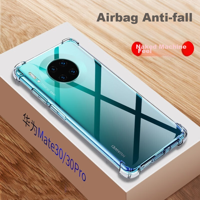 Kalai'ao Huawei Mate30 Phone Case, Huawei Mate30 Protective Cover, Full Protection Shockproof TPU Airbag Soft Case/Protective Case, Transparent, 6.62 Inches