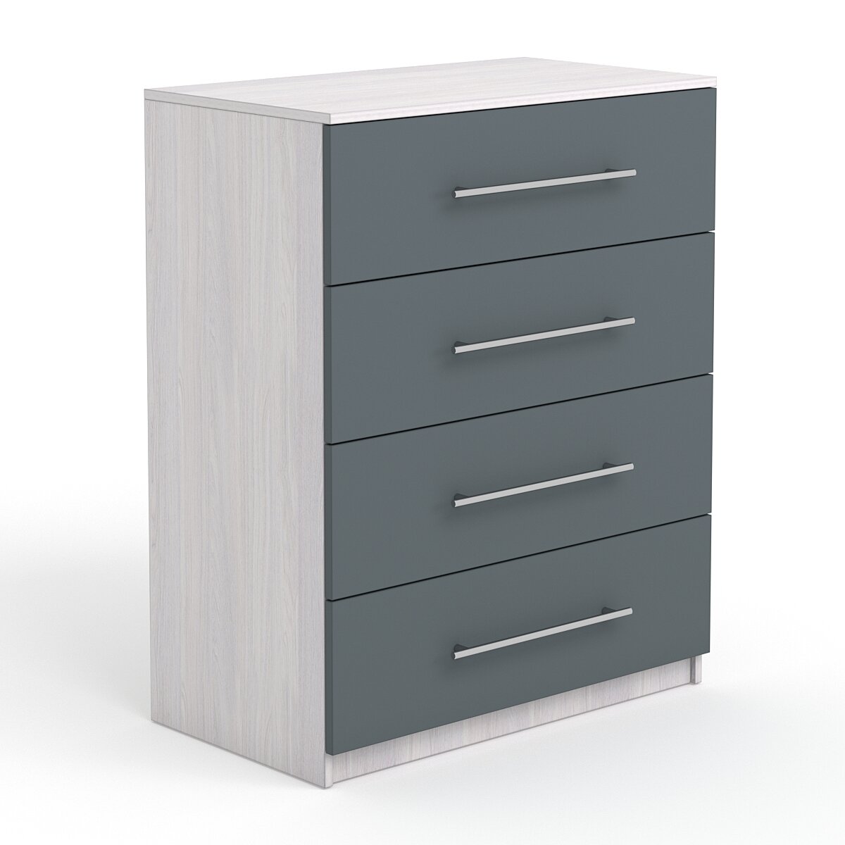 Комод "Оззи" №2, Ясень Анкор и Темно-Серый. Производитель товара - компания Westcom.