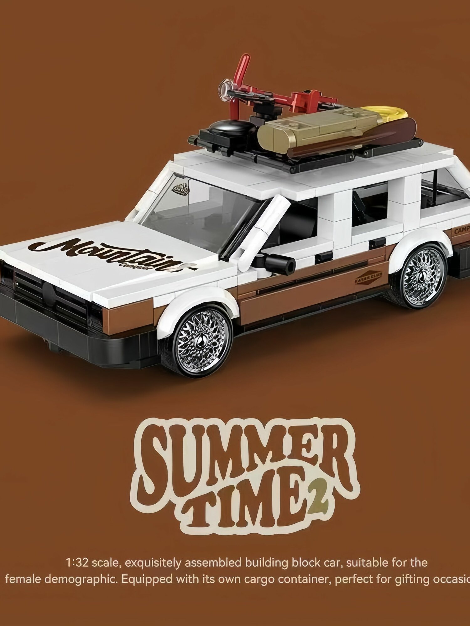 POWERBLOCK - автомобиль плюс контейнер. Детская образовательная сборка, подарочная модель. Строительные блоки, игрушечная модель автомобиля. украшения мужской подарок.