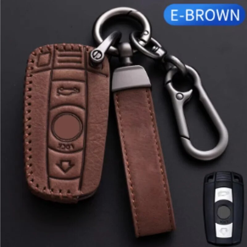 Автомобильный чехол для смарт-ключа-брелок для BMW E60 E61 E70 E81 E87 E90 E91 E92 X1 X5 X3 1 Brown