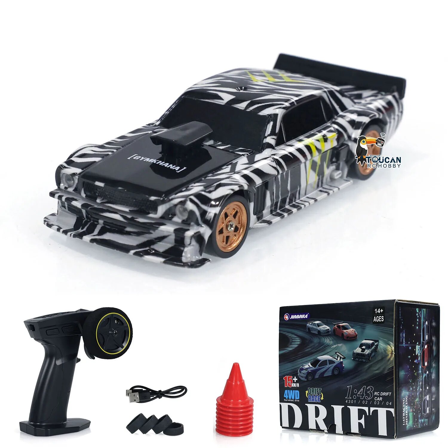 Радиоуправляемый дрифт-кар RC 1/43, чёрный