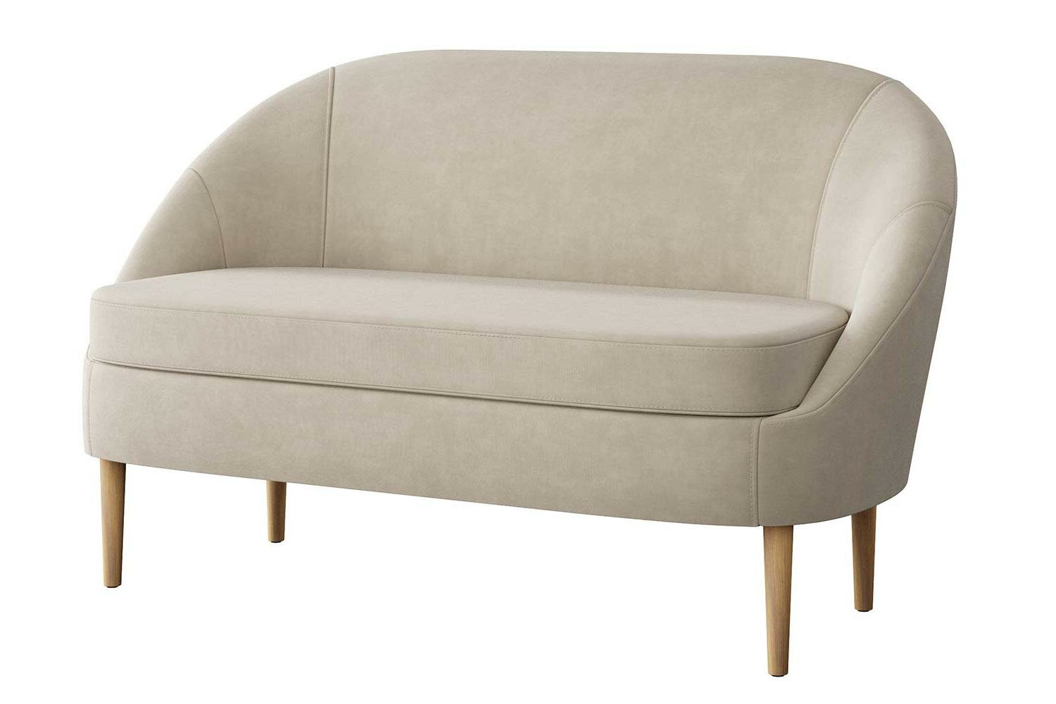 Диван 2-местный Hoff Комо, 144,5х86х77,5 см, обивка велюр, цвет бежевый