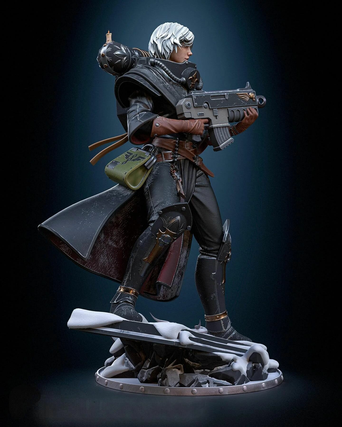 Статуэтка Вархаммер/Warhammer фигурка 16 см под раскраску