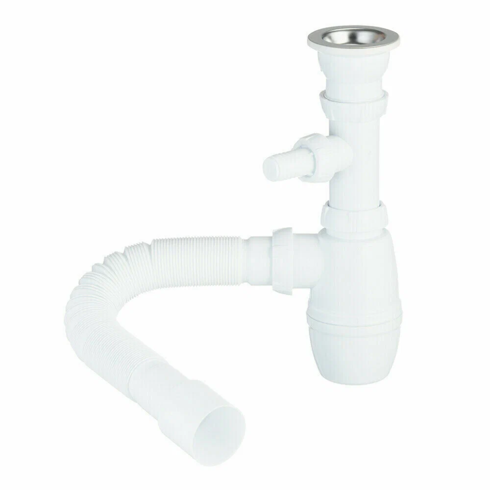 Сифон WIRQUIN "NEO" 1-1/2х40мм и гофротрубой L800 мм. 40х40/50 мм (30718030)