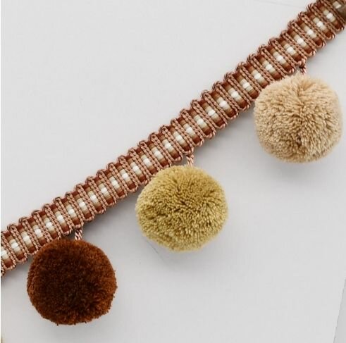 Лента с помпоном и кисточкой Тесьма для шитья своими руками домашний декор 4,5x100 см