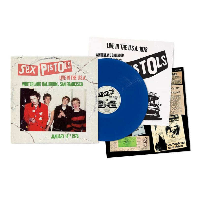 SEX PISTOLS - Live In The U.S.A. (Winterland Ballroom, San Francisco) (January 14th 1978), (LP, Limited Edition, Reissue, Blue Vinyl) Виниловая пластинка