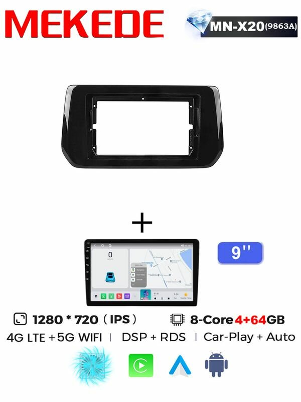 Магнитола 9" Mekede MN X20 Pro 4/64 Gb Suzuki Swift 6 2023 carplay