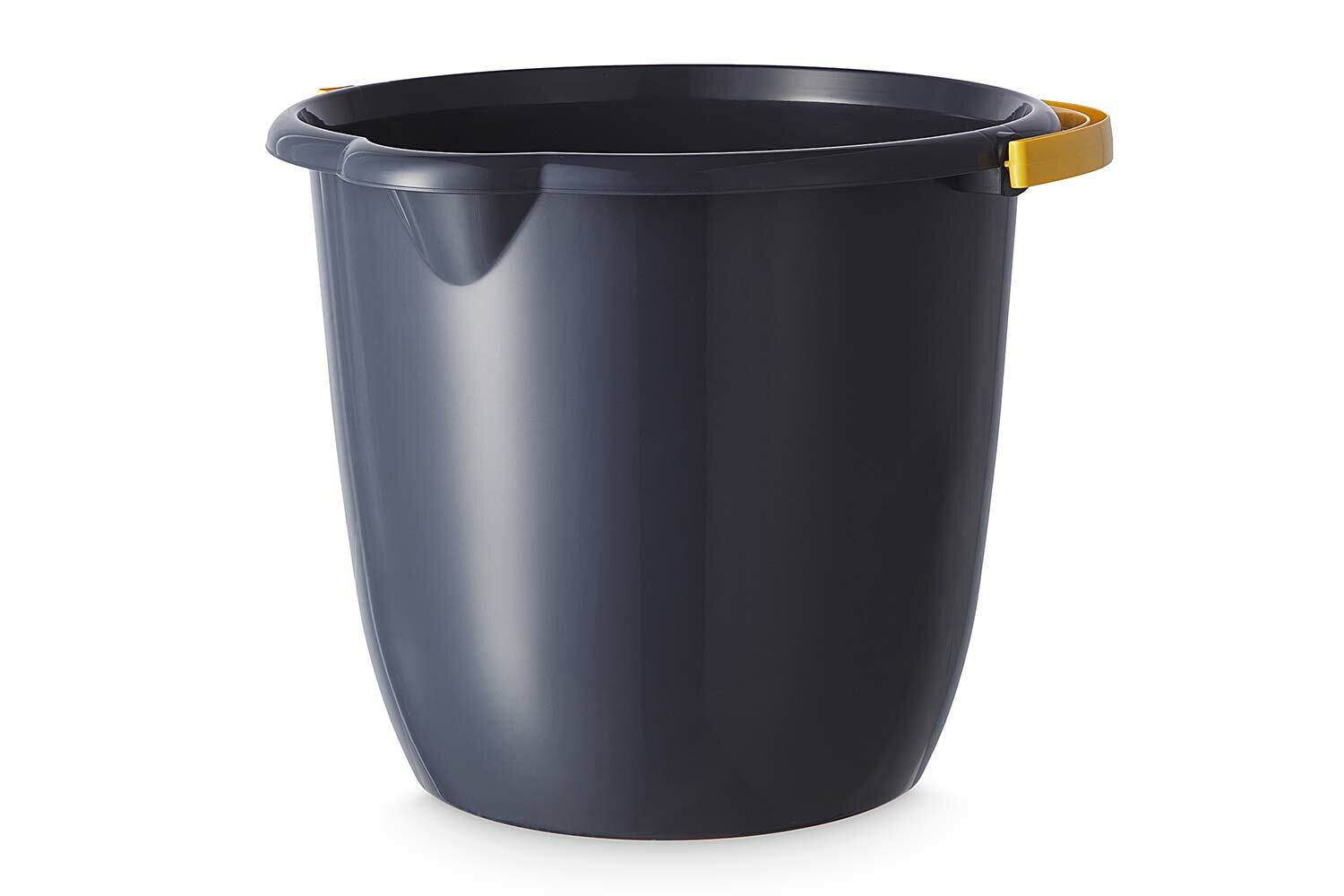 Ведро 12585 10 л тёмно-серый - прочная многофункциональная емкость для дома и стройки
