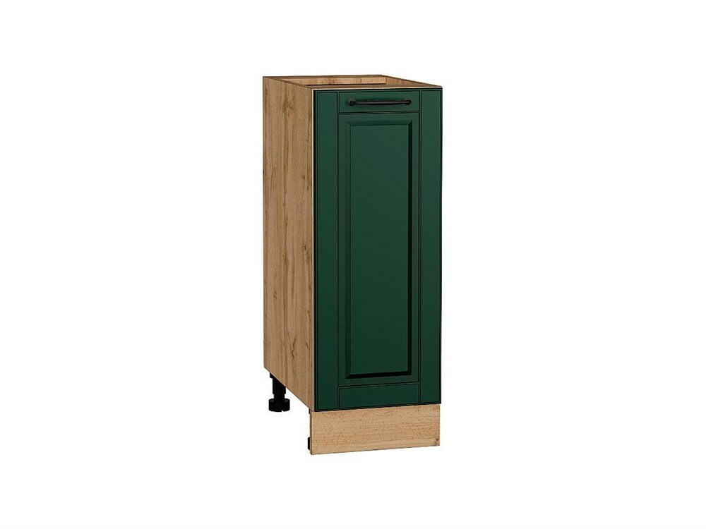 VVT Шкаф нижний с 1-ой дверцей Дублин Дуб Вотан, Special Green, 300 В*Ш*Г 816*300*478, фасад МДФ Special Green, корпус Дуб Вотан Special Green