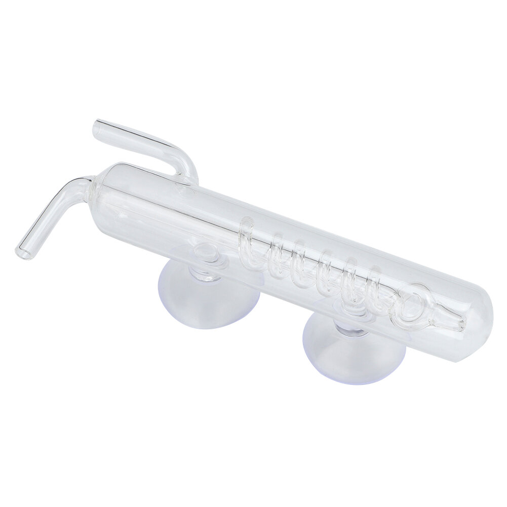 Высокопрозрачный хрустальный стеклянный аквариумный счетчик пузырьков воздуха с винтовым механизмом, внешний датчик CO2 для аквариума.