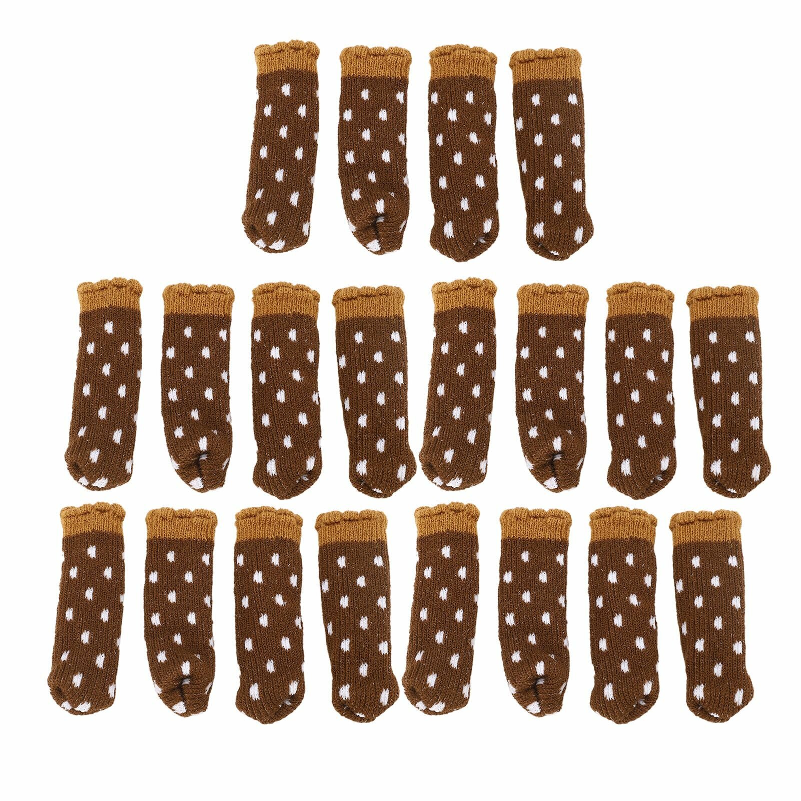 20шт жаккардовых накладок для мебельных ножек, защита пола