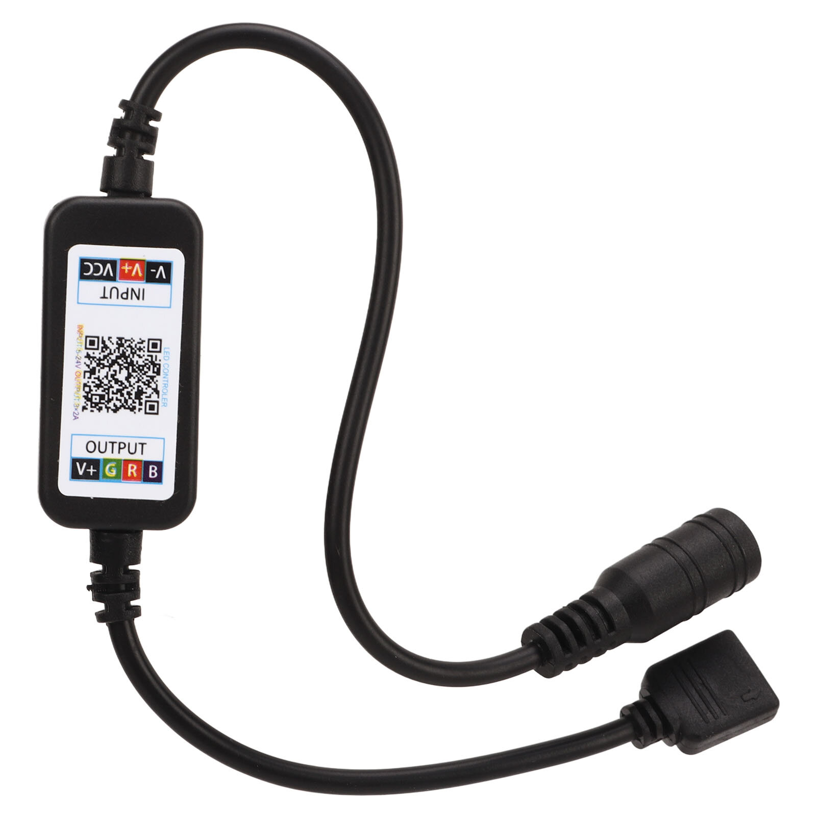 2 ПК, мини -светодиодный контроллер Bluetooth RGB Music Controller USB 5V DC 5 24V 4 -контактный контроль светодиодов для 5050 светодиодных освещений.