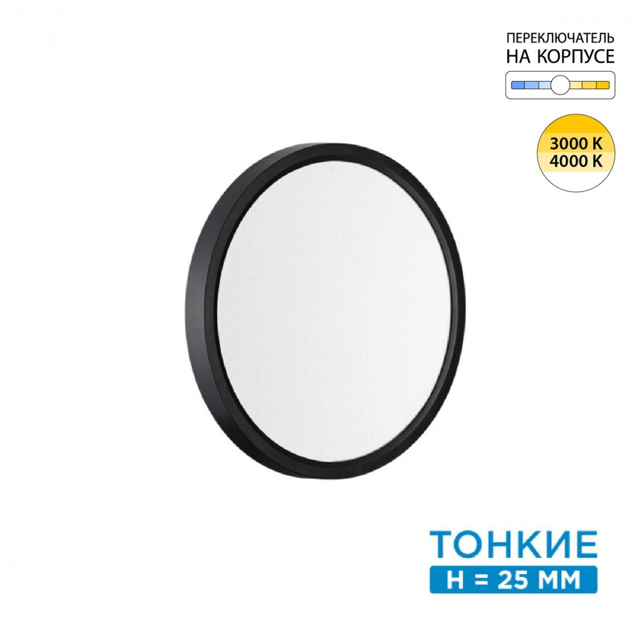Накладной светильник Sonex Alfa Black 7660/18L