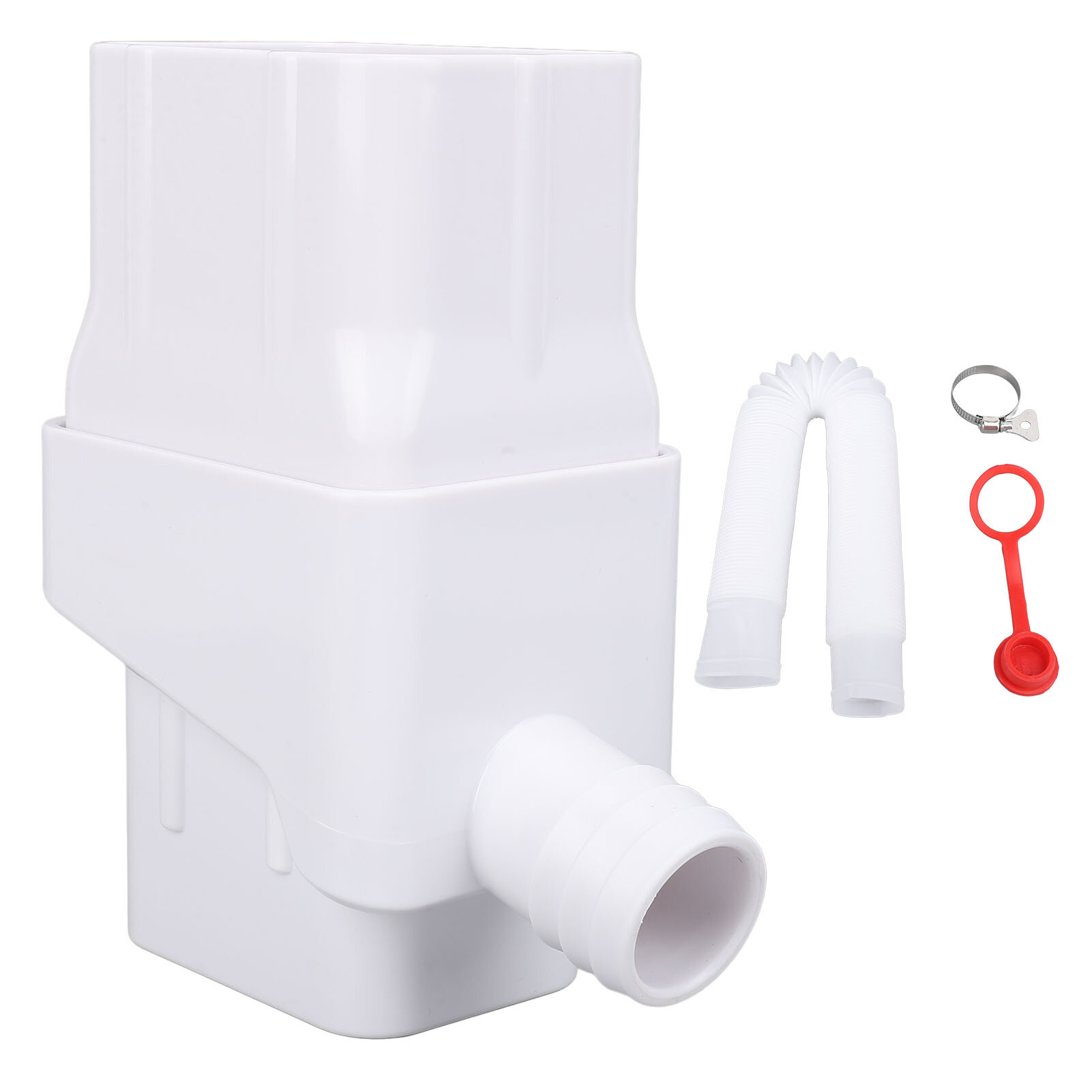 Система сбора дождевой воды Простая установка Эффективный комплект для отвода дождевой воды для водосточной трубы Белый