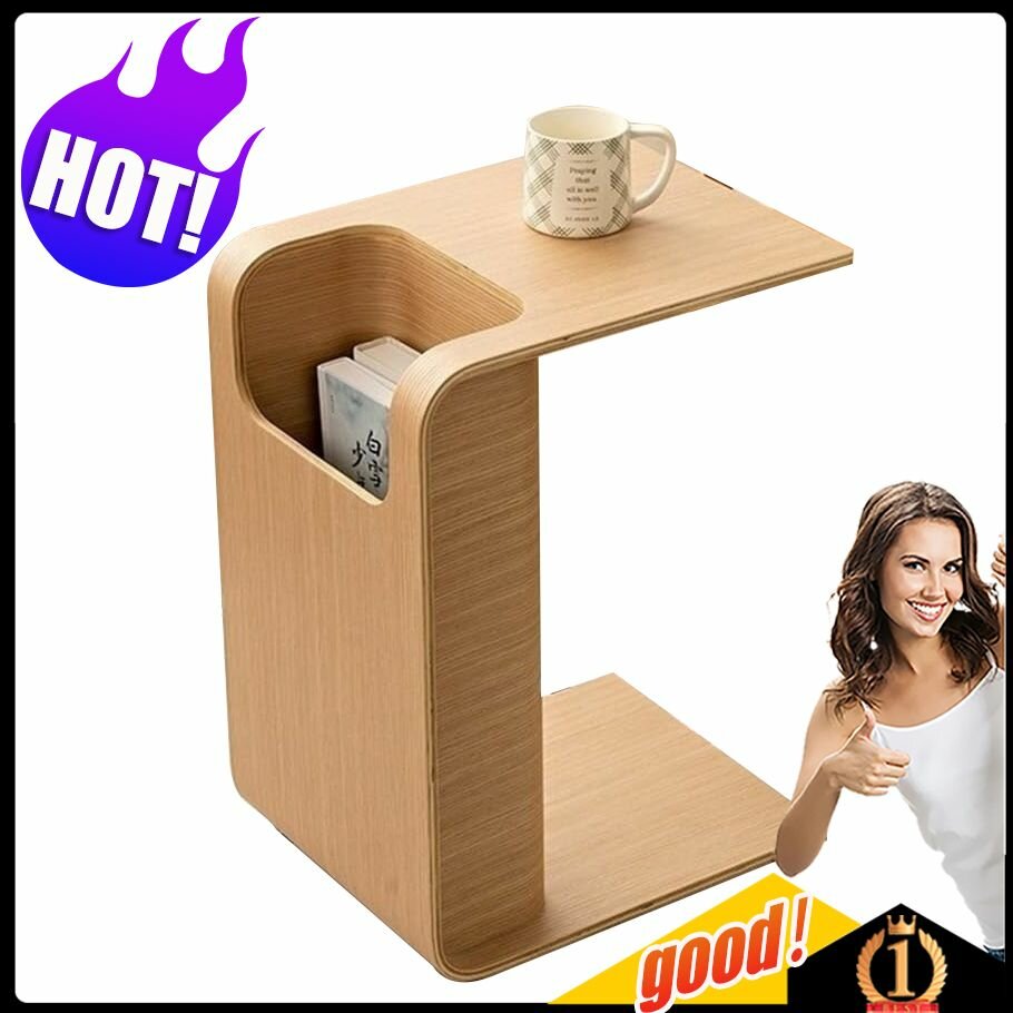 Боковой столик для дивана из массива дерева