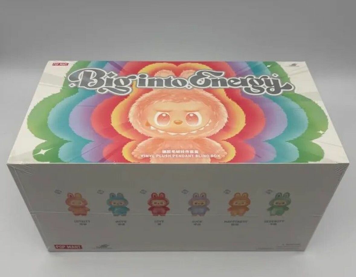 Игрушка-сюрприз - брелок Labubu Big into energy Box 6 шт