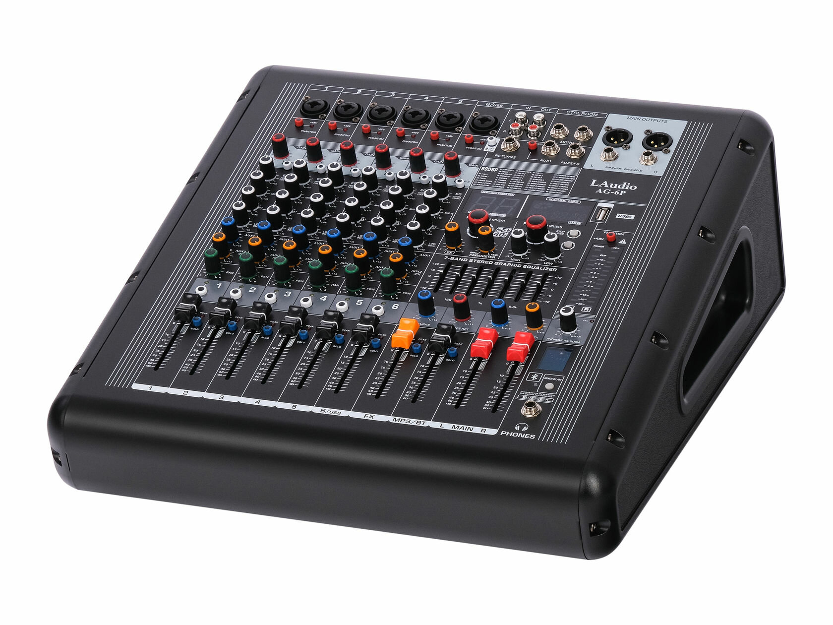 AG-6P Активный Микшерный пульт, 6 каналов, серия PRO, LAudio