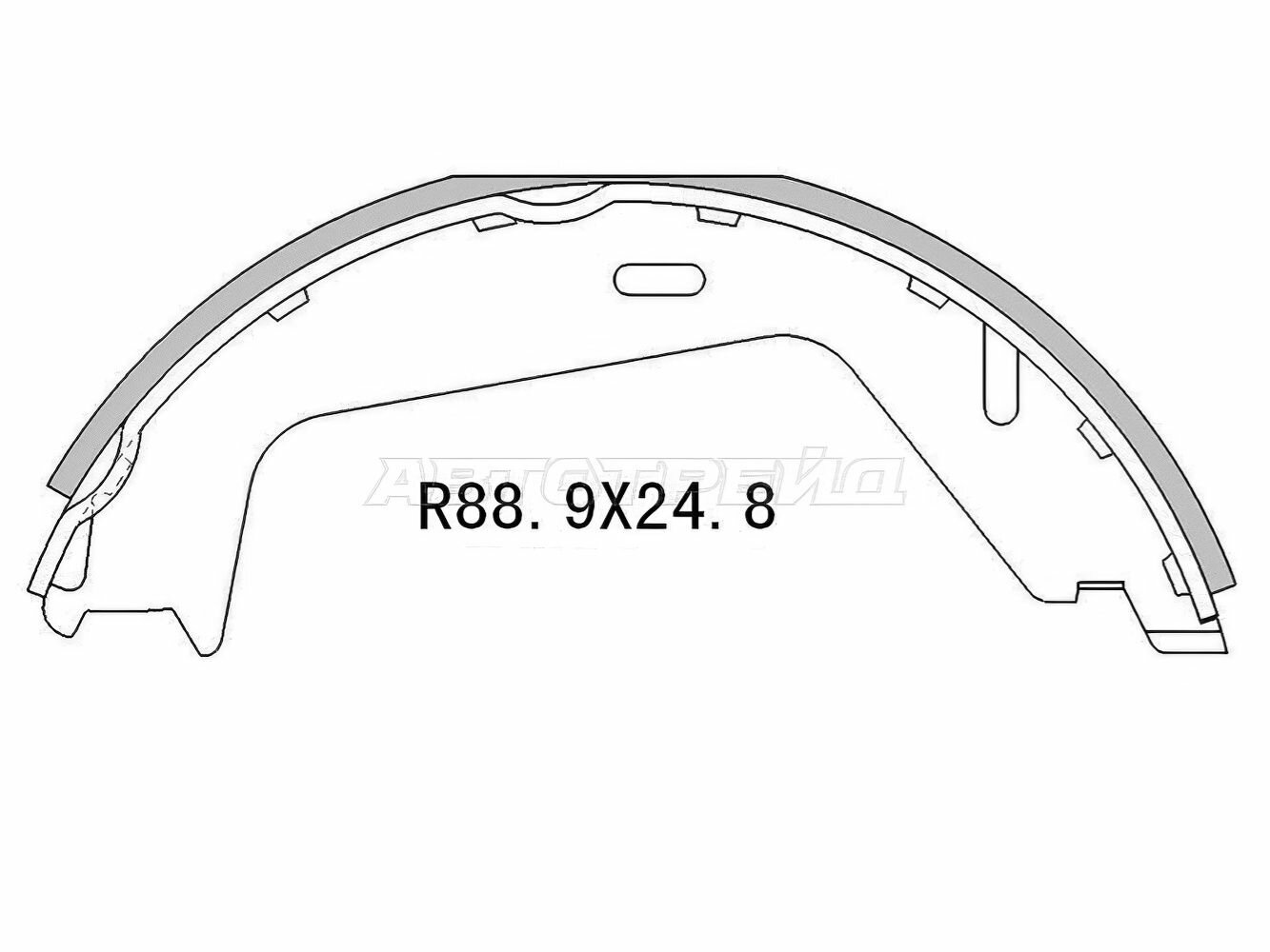 Тормозные колодки барабанные задние для Опель Инсигниа A, Вольво S60, S80, V70 арт ST280084 SAT