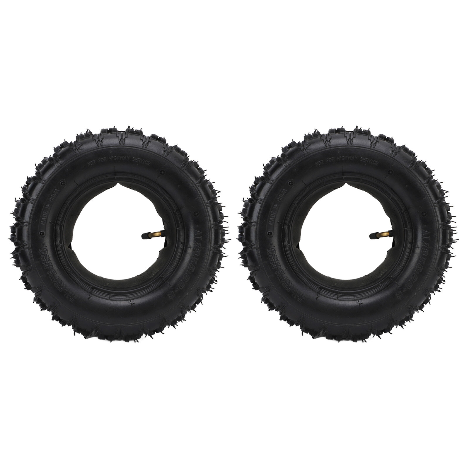 2 компл. шин и камер 13x5.00-6, TR87, изогнутый вентиль, для квадроциклов, картов