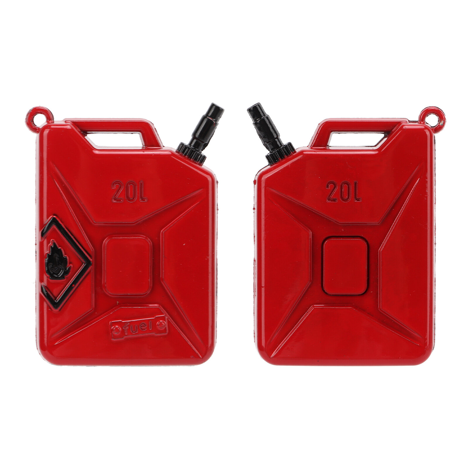 2 шт. Металлические миниатюрные топливные баки для радиоуправляемой модели Axial SCX10 90046 масштаба 1/10.