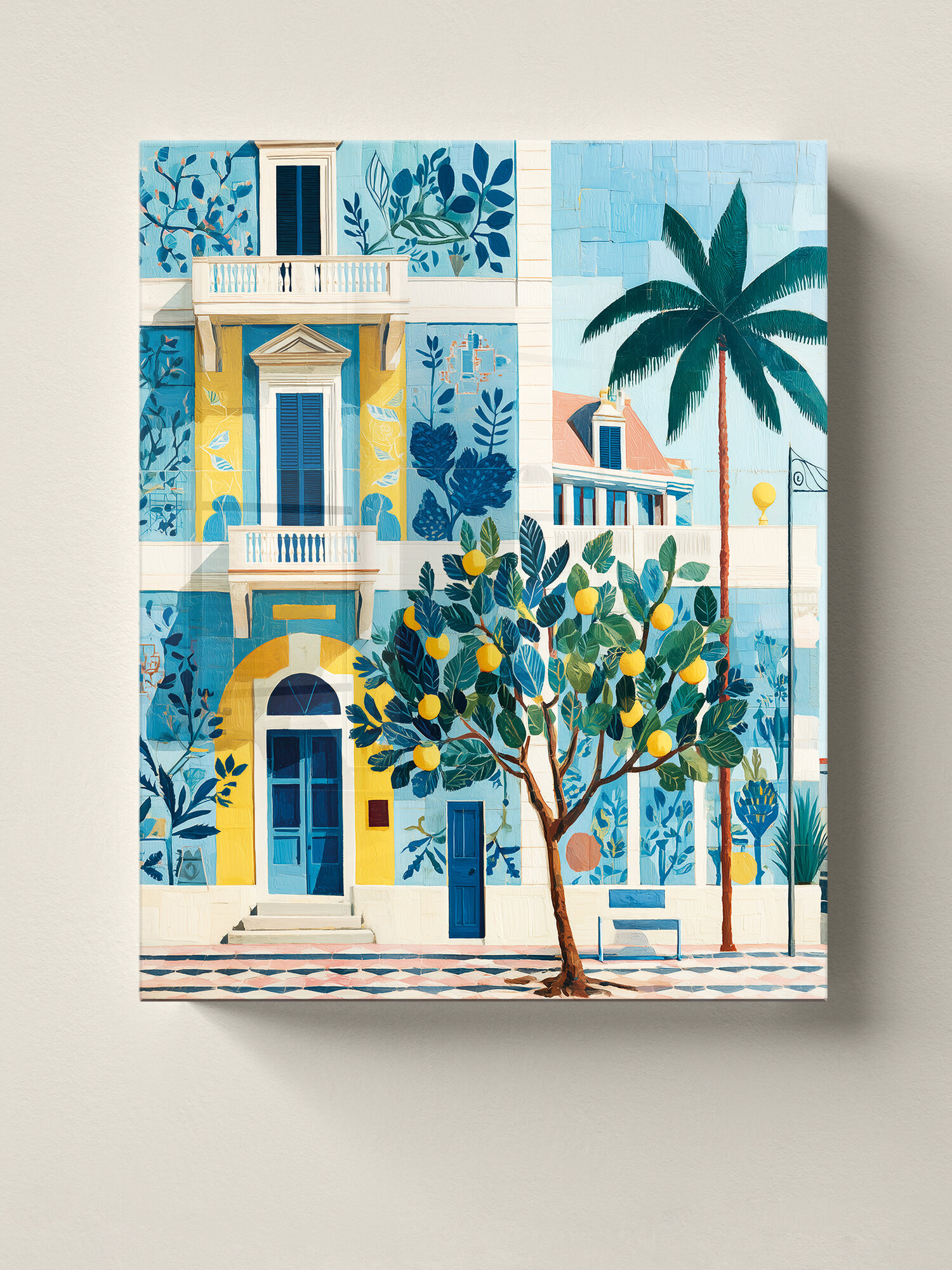 Картина Postermarket "Старинный город" на стекле, цифровая печать, 40x50 см