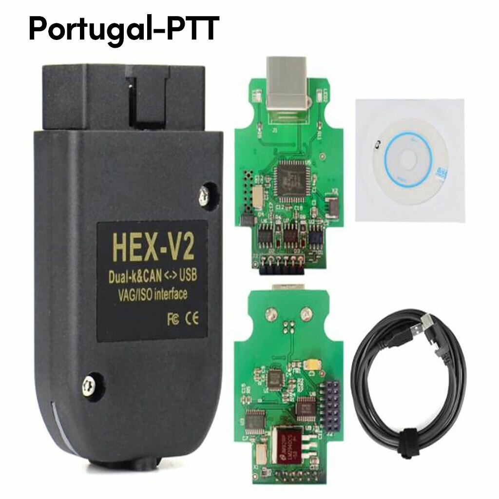 Специнструмент для авто, Диагностический кабель HEX V2 VAG USB - португальский, 1 комплект
