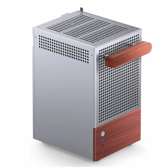 Компьютерный корпус Jonsbo T6 Silver (T6 Silver) серебристый - Micro Tower, Mini-ITX, USB 3.2 Gen 2 Type-C