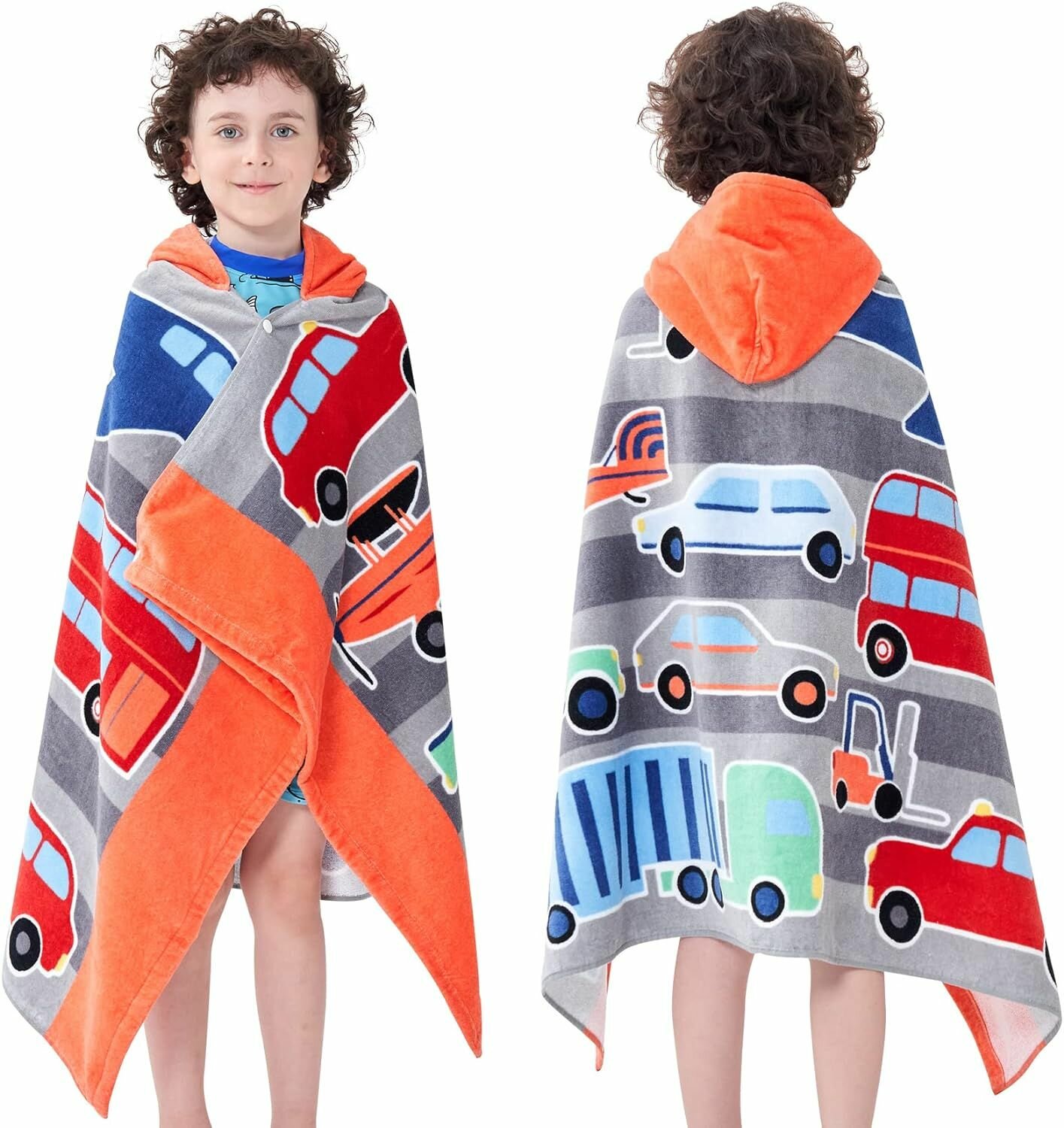 BESTCENT Пляжные полотенца, Хлопок, 76x127 см, оранжевый