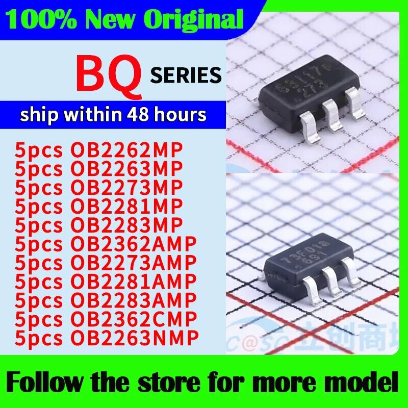 Электронные компоненты OB2262MP OB2263MP OB2273MP OB2281MP OB2283MP OB2362AMP 5pcs OB2281AMP