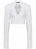Блуза BALMAIN, размер 36 FR, серебристый