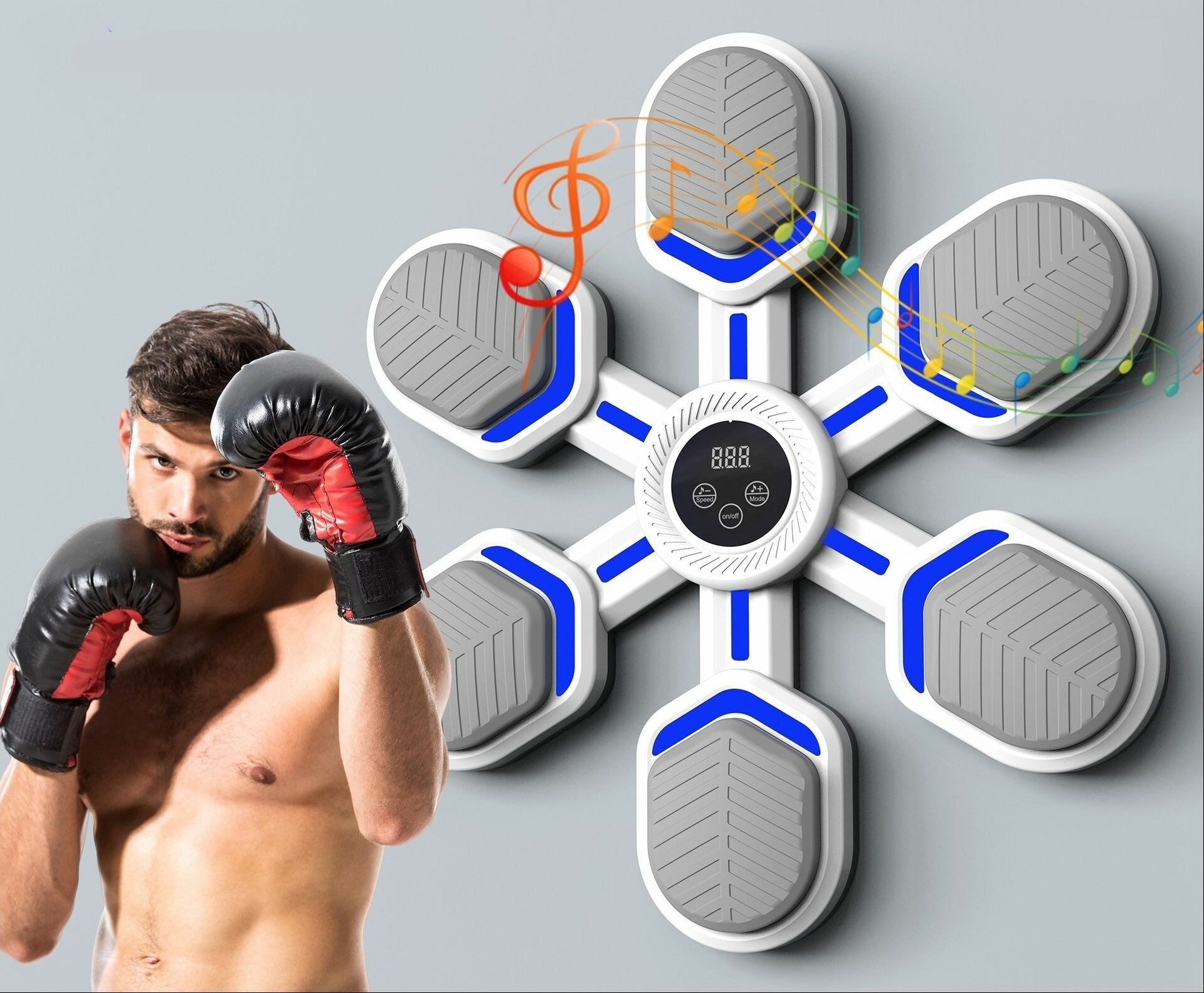 Музыкальный боксерский тренажер Bluetooth smart music, детский боксерский тренажер, настенная мишень для фитнеса для взрослых