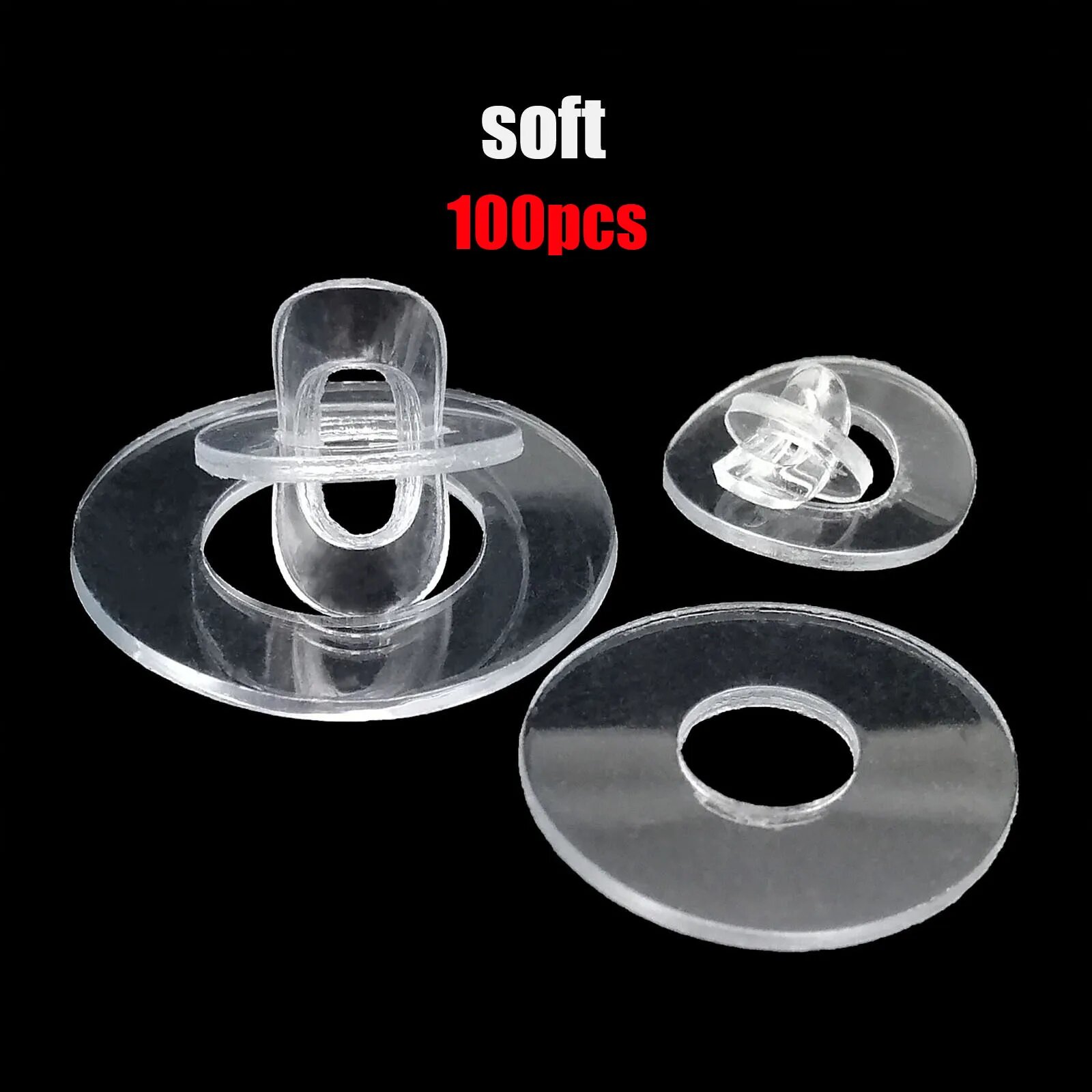 Пластиковые шайбы M6x12x1mm, Soft, 100 шт.