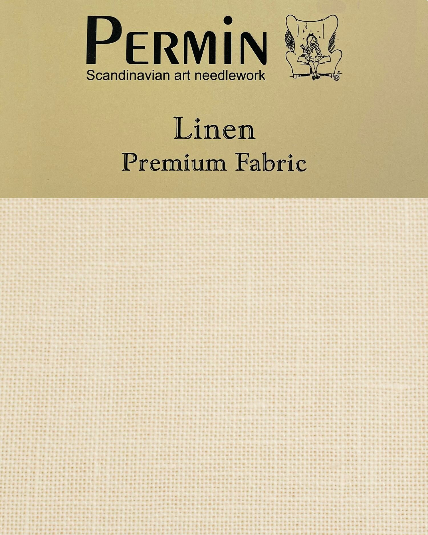 Канва Permin Linen 32 ct. (70x50 см, цвет 351) 100% лён