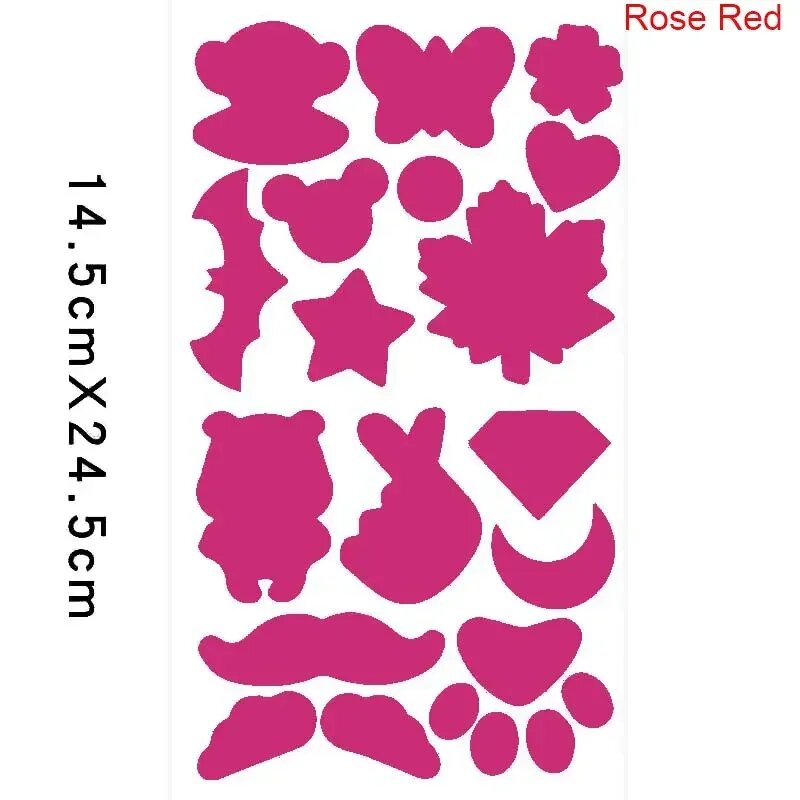 Наклейки RoseRed 1PC, набор аппликаций для рукоделия