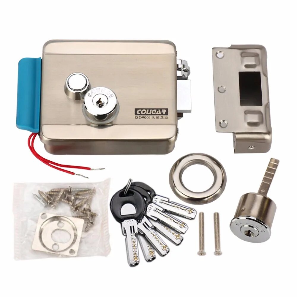 Электрический замок-замок из нержавеющей стали, 12 в пост. Тока, контроль доступа, несколько ворот