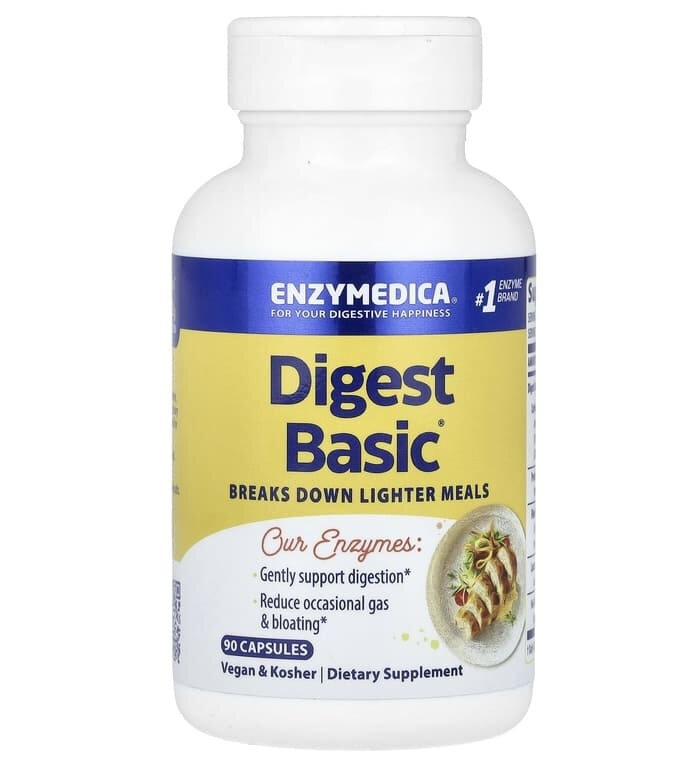 Enzymedica Digest Basic, Дайджест основных 90 капсул