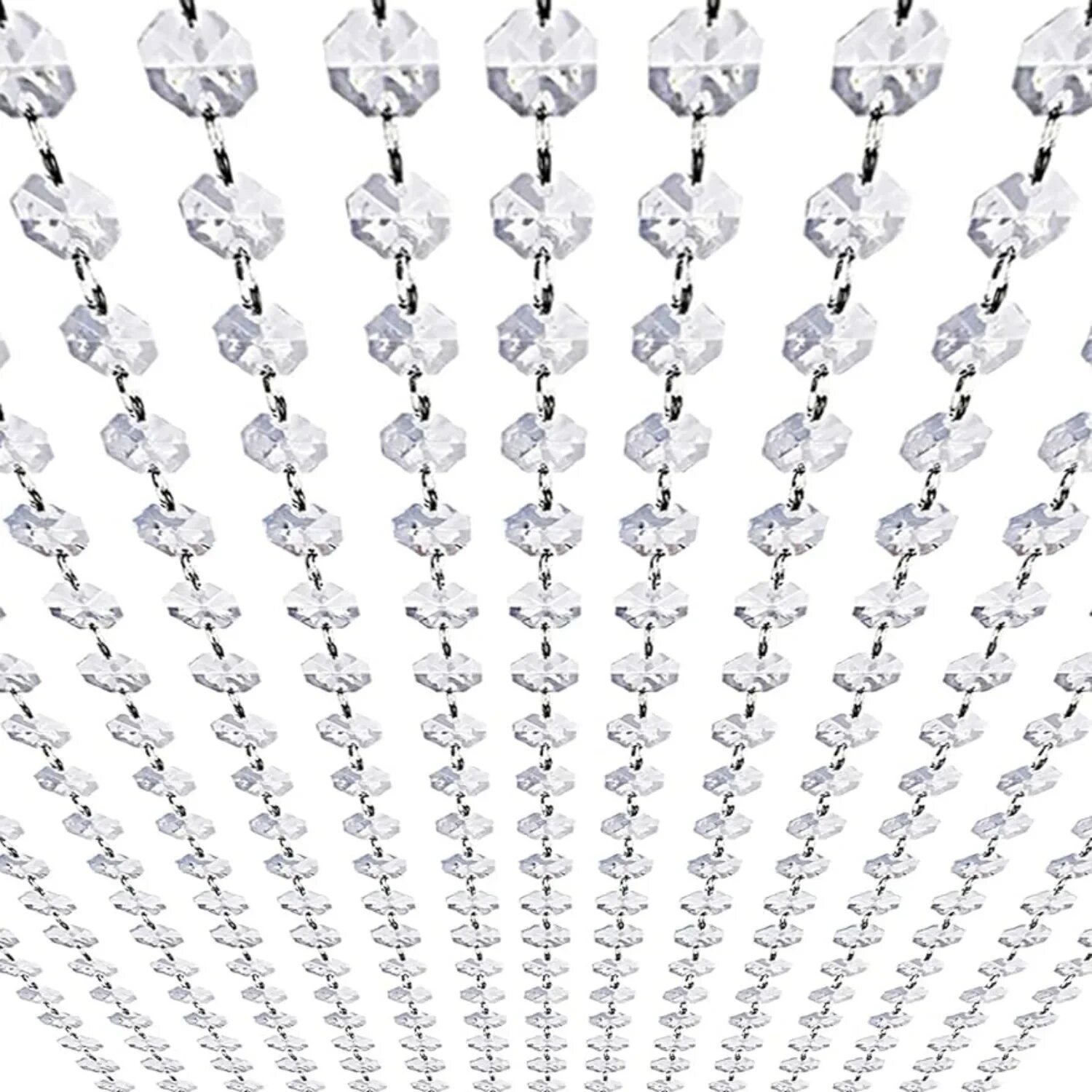 Акриловое Хрустальное Бриллиантовое Ожерелье 5/15/25/35 М, Прозрачная Подвесная Лампа, Подвесная Занавеска Из Бисера Для Свадьбы